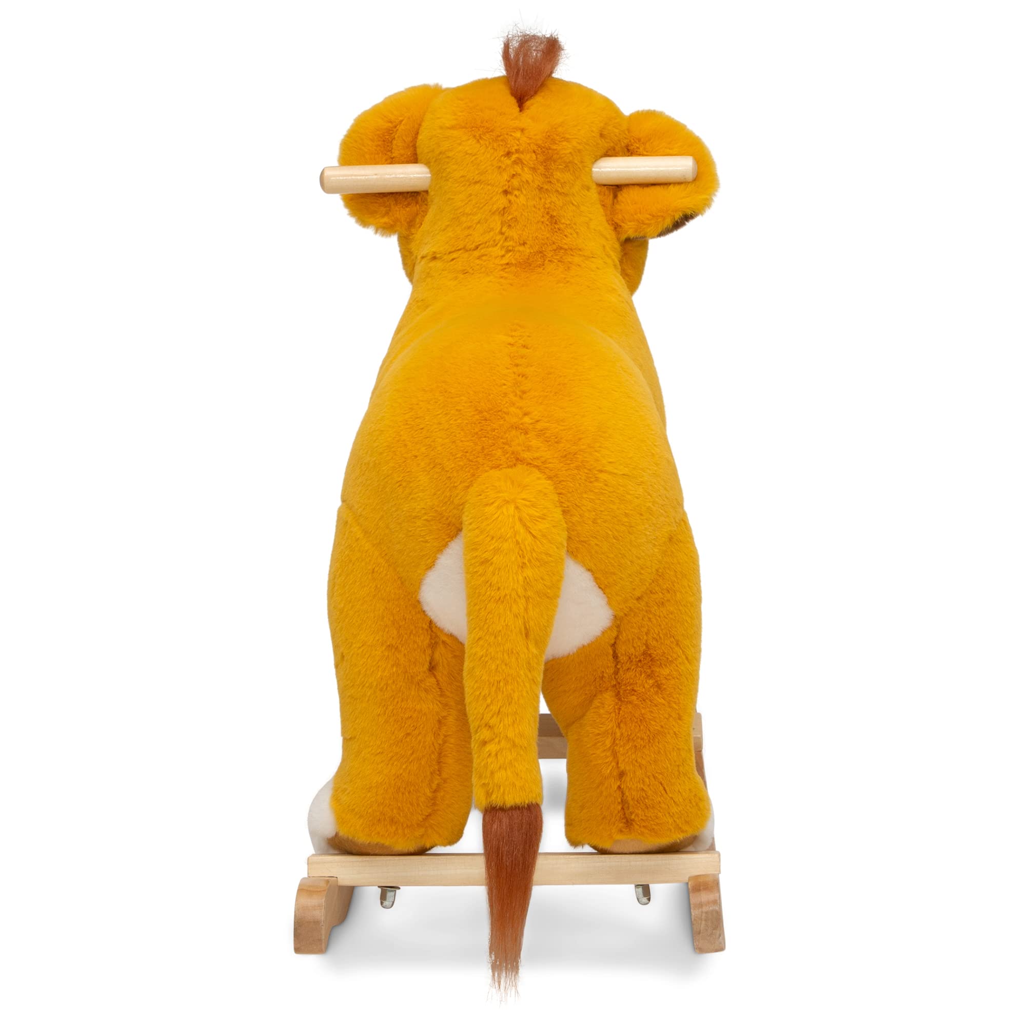 The Lion King Simba Plush Rocker by Delta Children Wooden Ride On Rocking Horse for Babies 18 Months and Up