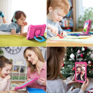 Tablet for Kids, 2GB RAM, 32GB Storage,7 Inch IPS Display, Android 10 Kids Tablet, Parental Control, Tablet with Kids-Proof Case, Pink