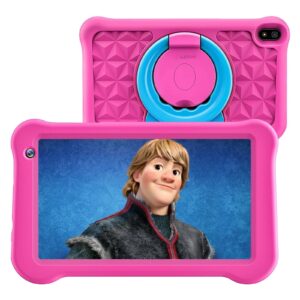 tablet for kids, 2gb ram, 32gb storage,7 inch ips display, android 10 kids tablet, parental control, tablet with kids-proof case, pink