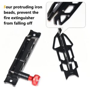 Bestaoo Adjustable Roll Bar Fire Extinguisher Mount Holder for Jeep Wrangler TJ JK JKU JL UTV Polaris RZR Ranger Camper Van, Aluminum, Quick Release, Upgrade