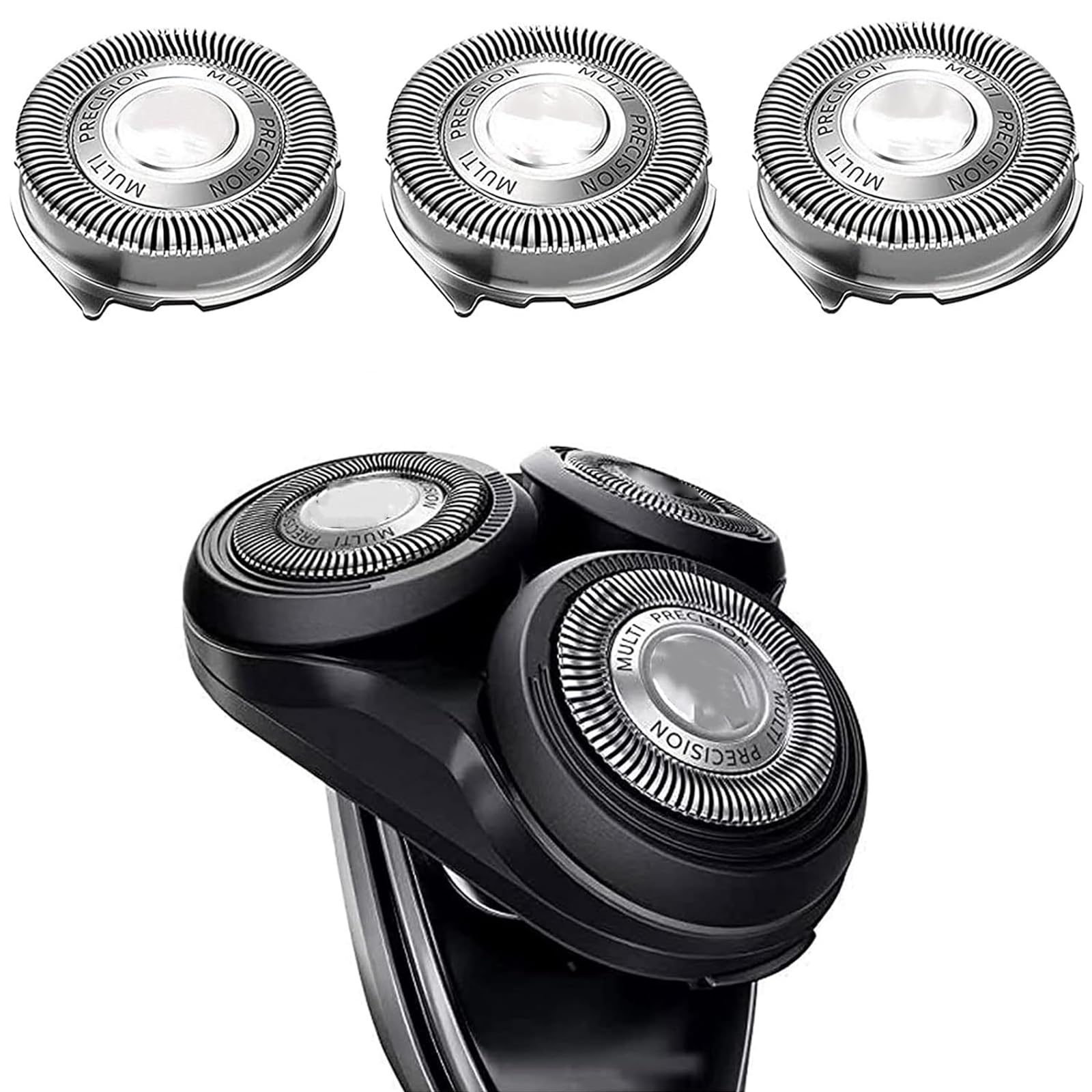 Suleto SH50/52 Replacement Heads Compatible with Philips Series 5000 Shavers, SH50 Shaving Head Part S5000 Electric Razor Head Replacement for Series 5000, ATXX (S5xxx), PTXX (PT8xx, PT7xx), 3 Count