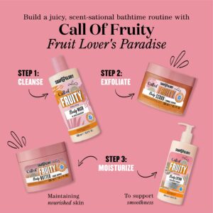 Soap & Glory Call of Fruity Body Lotion - Moisturizing Body Lotion with Vitamin E, Coconut Oil & Aloe Extracts - Tropical Fruits, Juicy Melon & Hibiscus Cocoa Butter for Dehydrated Skin (500ml)