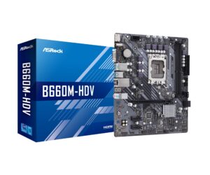 asrock b660m microatx motherboard b660m-hdv intel b660 series cpu (lga1700) compatible