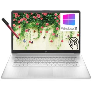 hp 2022 17 17.3" touchscreen laptop, hexa-core amd ryzen 5 5625u up to 4.2ghz(beat i5-1145g7), 12gb ddr4 ram, 512gb pcie ssd + 1tb hdd, 802.11ac wifi, bluetooth, windows 11, broag 64gb flash stylus