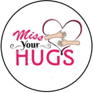 30 Pcs 1.5" Inch Miss Your Hugs Stickers - I Miss You Stickers - Miss You Stickers Envelope Seals Labels - D #AA61RK