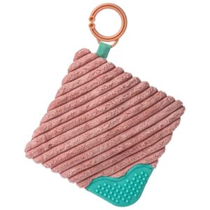 Mary Meyer Crinkle Teether Toy with Baby Paper and Squeaker, 6 x 6-Inches, Little But Fierce Leopard