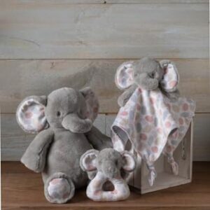 Mary Meyer Stuffed Animal Security Blanket, 13-Inches, Grey Kalahari Elephant