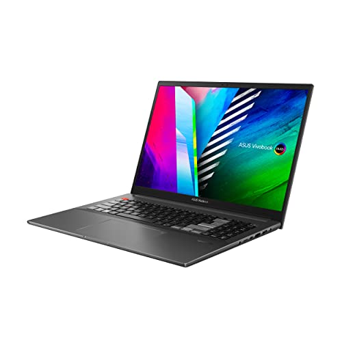 ASUS VivoBook Pro 16X OLED Laptop, 16" WQUXGA 16:10 Display, Intel Core i7-11370H CPU, NVIDIA GeForce RTX 3050, 32GB RAM, 1TB SSD, Windows 11 Home, DialPad, Comet Grey, N7600PC-EH77