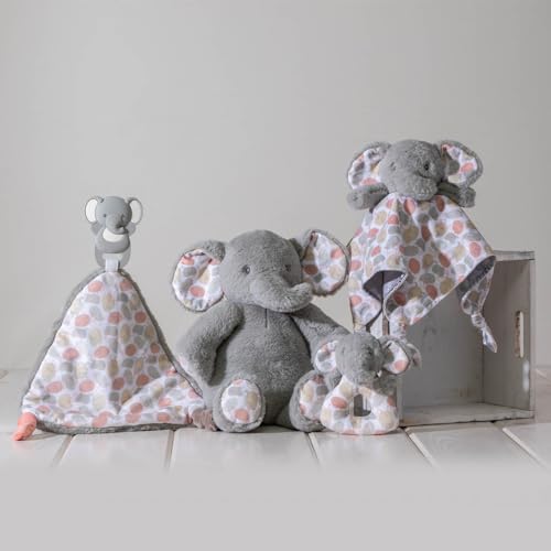 Mary Meyer Stuffed Animal Security Blanket, 13-Inches, Grey Kalahari Elephant