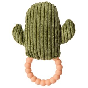 Mary Meyer Sweet Soothie Soft Baby Rattle with Teether Ring, 6-Inches, Cactus