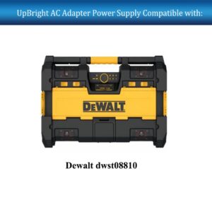 UpBright 24V AC/DC Adapter Compatible with Dewalt DWST17510 DWST08810 DWST 17510 ToughSystem Radio 5140233-41 5140178-86 S048HU2400200 Y48FE-240-2000U BQ60A-2402000-U 2A Power Supply Battery Charger