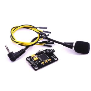 Speech Recognition Module Voice Recognition Module Serial Control Module with Micro and 4pin Wire for Arduino