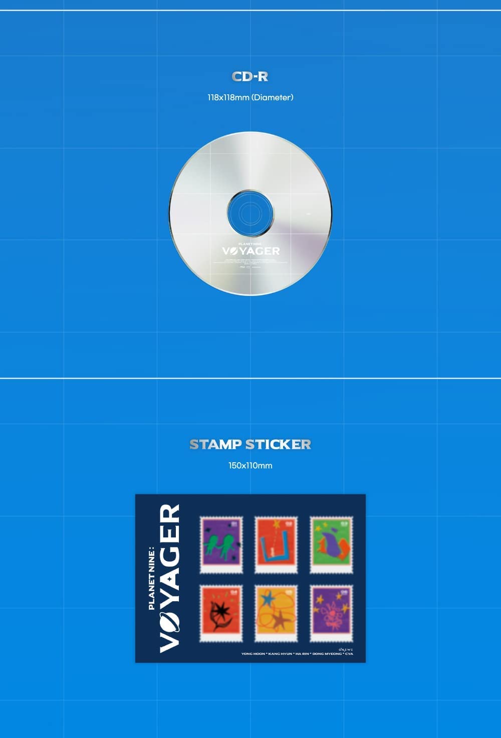 RBW ONEWE - Planet Nine : VOYAGER (2nd Mini Album) Album+Extra Photocards Set (+ Folded Poster)