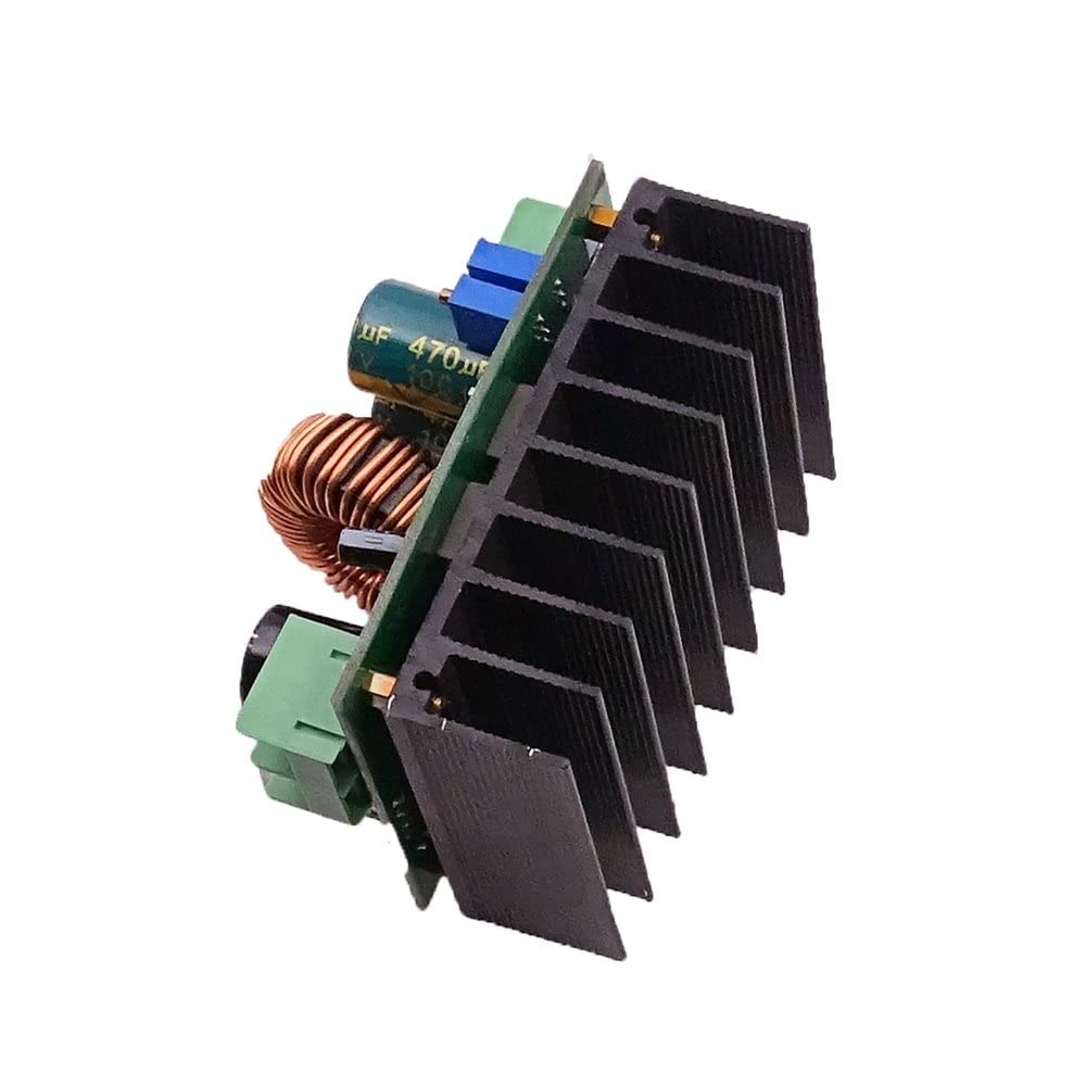 1200W 20A DC Constant Current CV Boost Converter 8V-60V to 12V-80V Non-Isolated Voltage Step-up Power Supply Module