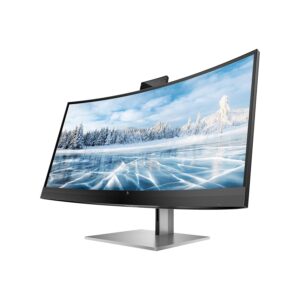 HP Z34c G3 34" Webcam WQHD Curved Screen LED LCD Monitor - 21:9 - Silver, Black