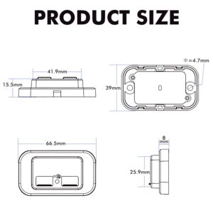 RV 12V USB Outlet 4.8A Dual USB Car Charger Socket Wall Mount Power Outlet Adapter for Charging