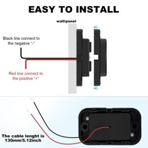 RV 12V USB Outlet 4.8A Dual USB Car Charger Socket Wall Mount Power Outlet Adapter for Charging