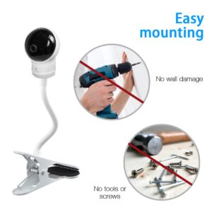 SkingHong Baby Monitor Mount (with Clip) for Eufy Spaceview/Spaceview Pro/Spaceview S Baby Camera