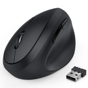 wireless vertical mouse, ergonomic wireless mouse 2.4g high precision optical mice, reduce wrist pain (for small hands)