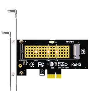 glotrends pa09-x1 m.2 nvme to pcie x1 adapter for 2230/2242/2260/2280 m.2 nvme ssd, pcie x1 installation