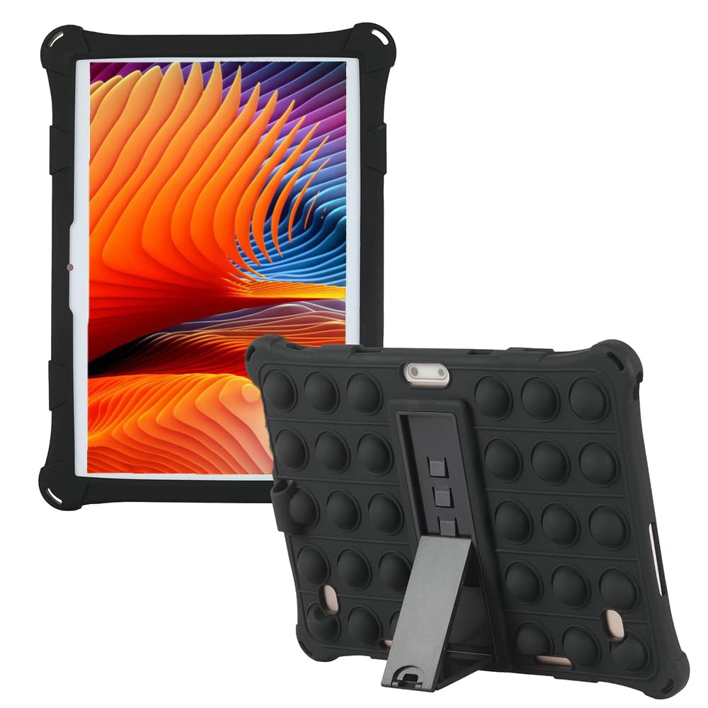 Tablet Case for 10 inch/10.1 inch, Universal Tablet Protective Cover, Compatible with Zonko, qunyiCO, MEIZE, PRITOM, FEONAL, ANTEMPER, MARVUE, Dragon Touch, Winsing, FANGOR, ZZB Tablet (Black)