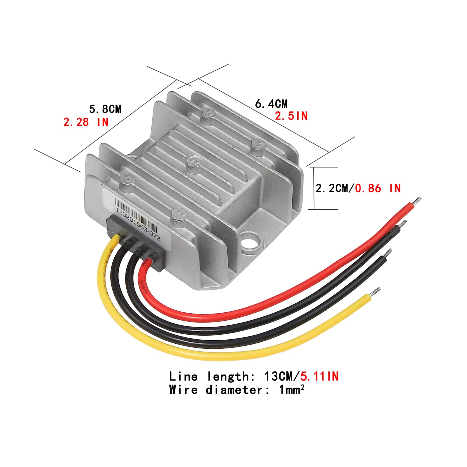 24V 36V 48V to 12V DC DC Step Down Converter Buck 20V~60V Voltage Reducer Waterproof Module Transformer (30A 360W)