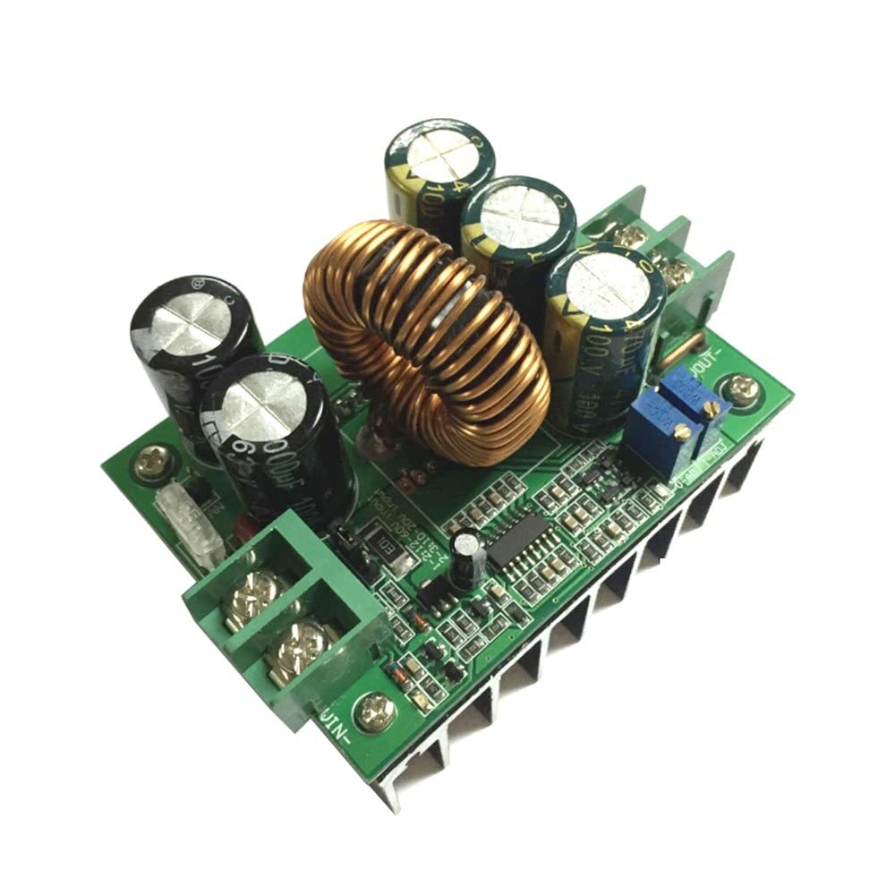 1200W 20A DC Constant Current CV Boost Converter 8V-60V to 12V-80V Non-Isolated Voltage Step-up Power Supply Module