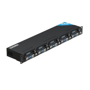 uctronics for raspberry pi rackmount complete enclosure version with poe functionality, front removable rack mount with captive screws, supports up to 5 rpis