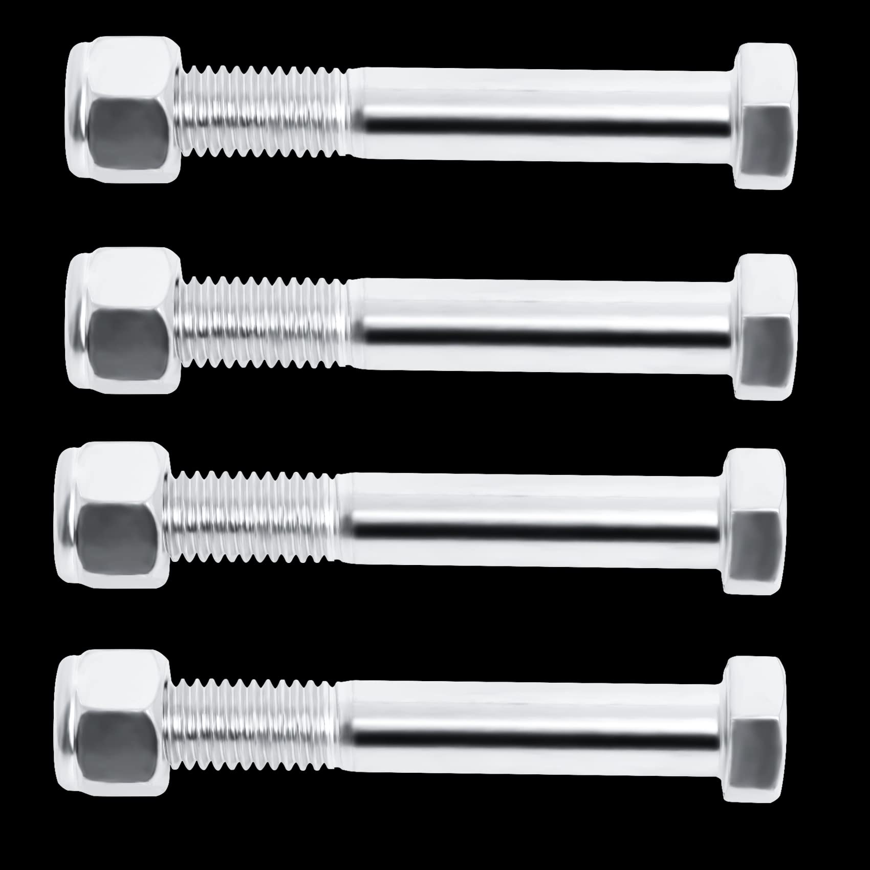 Shear Bolts for Compatible with Rotary Cutters Mill Grade 5 SAE J429 3.5" with Nylock Nut (Pack of 6)