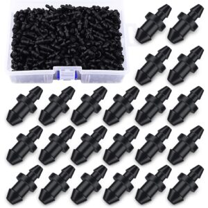 kalolary 500 pcs drip irrigation plug, 1/4 inch tube end closure irrigation plugs irrigation stopper for home garden lawn supplies(black)