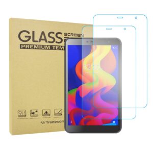 transwon 2-pack tempered glass screen protector for whoop tab-8us2 tablet, whoop tab-8us2 screen protector