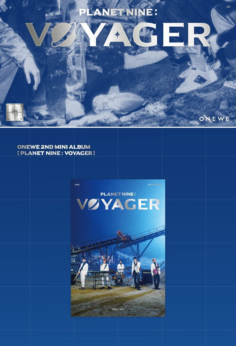 RBW ONEWE - Planet Nine : VOYAGER (2nd Mini Album) Album+Extra Photocards Set (+ Folded Poster)