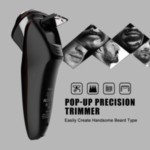 Electric Shavers for Men FlySpur 3D Rechargeable 100% Waterproof Men Rotary Electric Razor Wet Dry with Pop up Trimmer LED Display 120 Minutes Shaving (Brown)