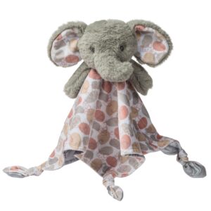 mary meyer stuffed animal security blanket, 13-inches, grey kalahari elephant