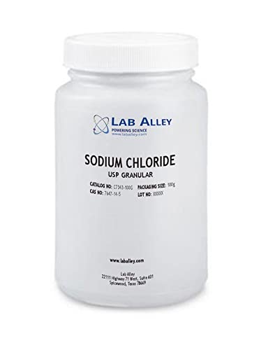 Sodium Chloride, Granular, USP Grade, Kosher, 100G