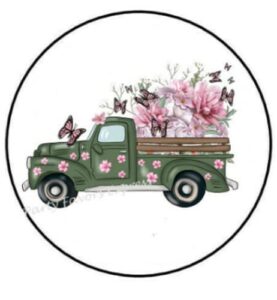 party favors express 30 pcs 1.5 inch spring flowers butterfly truck stickers - spring stickers - flower stickers envelope seals labels - d #aa61rk