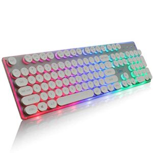 wangzuozo 45 × 13.6 × 2.6cm computer general punk usb wired keyboard multimedia function waterproof luminous gaming keyboard