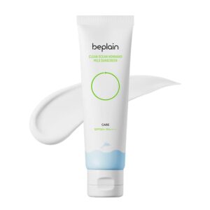 beplain clean ocean mild sunscreen spf50+ pa++++ 1.69 fl oz [for oily skin] | matte finish | light and sebum free sunscreen | korean skin care