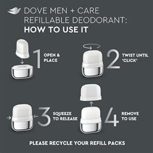 Dove Men+Care Deodorant Refill 0 percent Aluminum Fresh Feel Aluminum Free Deodorant 1.13 oz