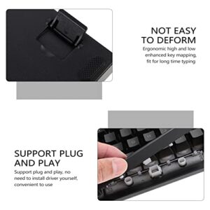 SOLUSTRE 3 Sets Wireless Keyboard and Mouse Set Black Laptop RGB Backlight Wired Keyboard and Backlit Gaming Keyboard Office Keyboard RGB Keyboard Replacement Modern abs pbt h600 Computer