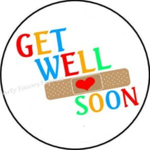 Party Favors Express 30 Pcs 1.5'' Inch Get Well Soon Stickers - Get Well Stickers - Get Well Stickers for Envelope Seals Labels - D #AA61RK