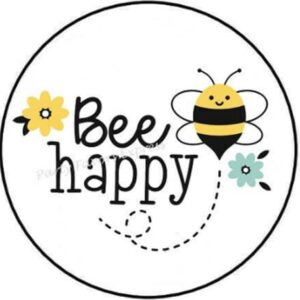 30 Pcs 1.5" Inch Bee Be Sweet Stickers - Be Happy Stickers - Bee Happy Stickers Envelope Seals Labels - D #AA61RK