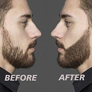 Barbarian Beard Filler Pen Kit Shape Fill & Edge all at once Last All Day 4 Tip Pen W Brush Waterproof & Sweatproof (Brown V2)