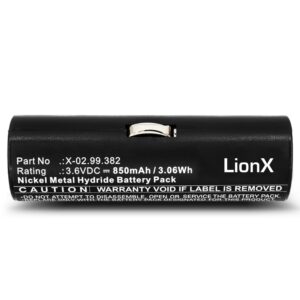 lionx battery for heine beta handles ophthalmoscope beta 200 ophthalmoscope beta 200s short f.o. laryngoscope handle batt/110904-a1 x-02.99.380 x-02.99.382 850mah / 3.06wh