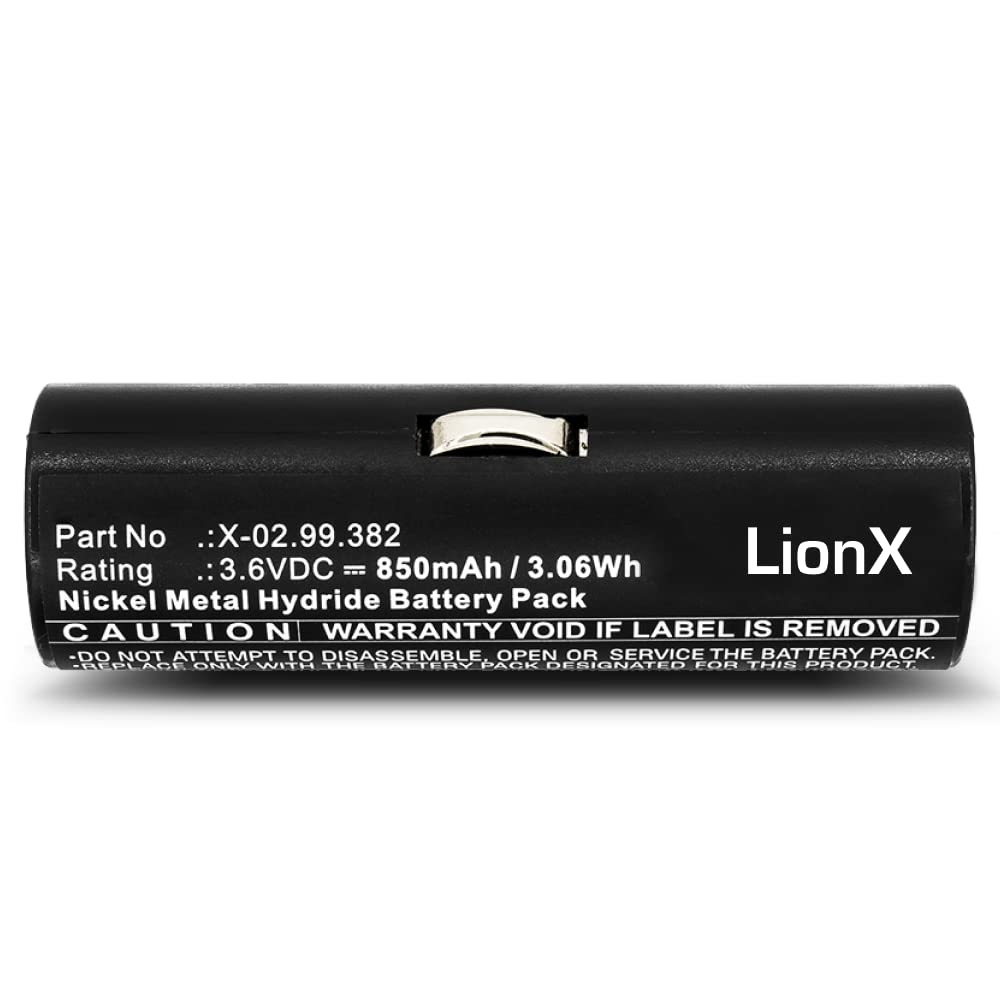 LIONX Battery for Heine Beta Handles Ophthalmoscope Beta 200 Ophthalmoscope Beta 200s Short F.O. Laryngoscope Handle BATT/110904-A1 X-02.99.380 X-02.99.382 850mAh / 3.06Wh