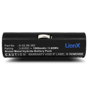 lionx battery for heine beta handles ophthalmoscope beta 200 ophthalmoscope beta 200s short f.o. laryngoscope handle batt/110904-a1 x-02.99.380 x-02.99.382 1000mah / 3.60wh