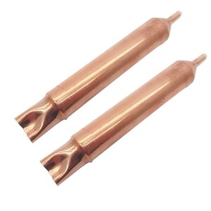 2pcs 129mmx18.4mm copper refrigerator filter dryer,this fliter is for air conditioner watertank or fridge,replacing your broken or old one