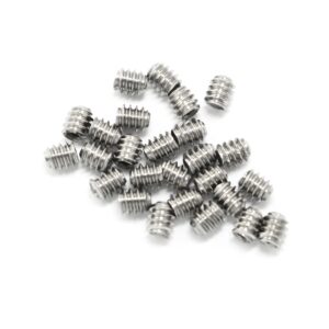 pro bamboo kitchen 25pcs 304 stainless steel full thread cup point grub screws #4-40x1/8" hexagon hex socket set screws