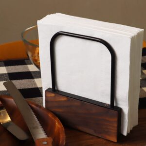 LEVIMETREE Farmhouse Napkin Holder for Kitchen Table, Wooden Napkin Holder Tissue Dispenser, Rustic Kitchen Napkin Dispenser-Dining Table Napkin Holder for Kitchen, Paper Napkins Holder Kitchen Décor