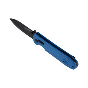 sog pentagon xr lte lightweight professional ambidextrous folding knife | 3.66" cts xhp steel blade | xr locking mechanism, blue